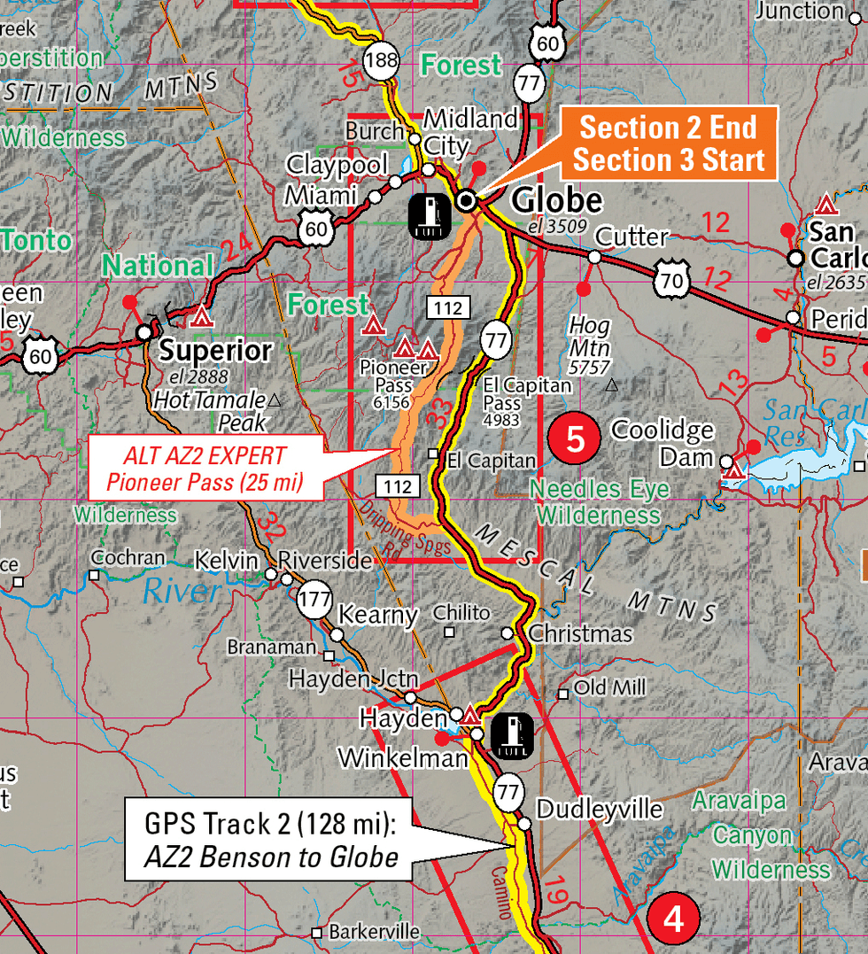Idaho Backcountry Discovery Route (IDBDR) Map - Idaho BDR Series Map ...
