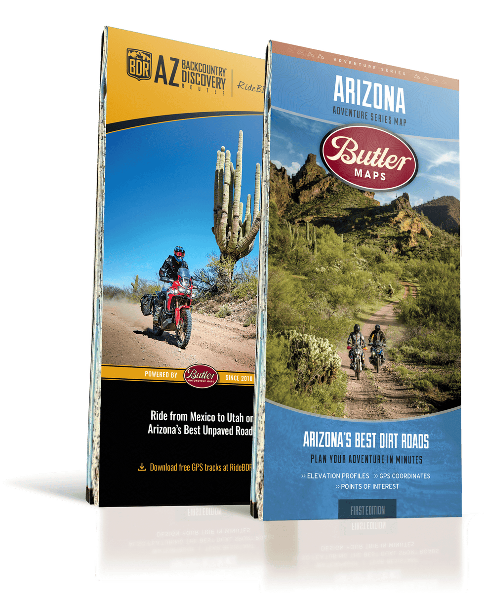 Arizona Backcountry Discovery Route (AZBDR) - Arizona BDR Series Map ...