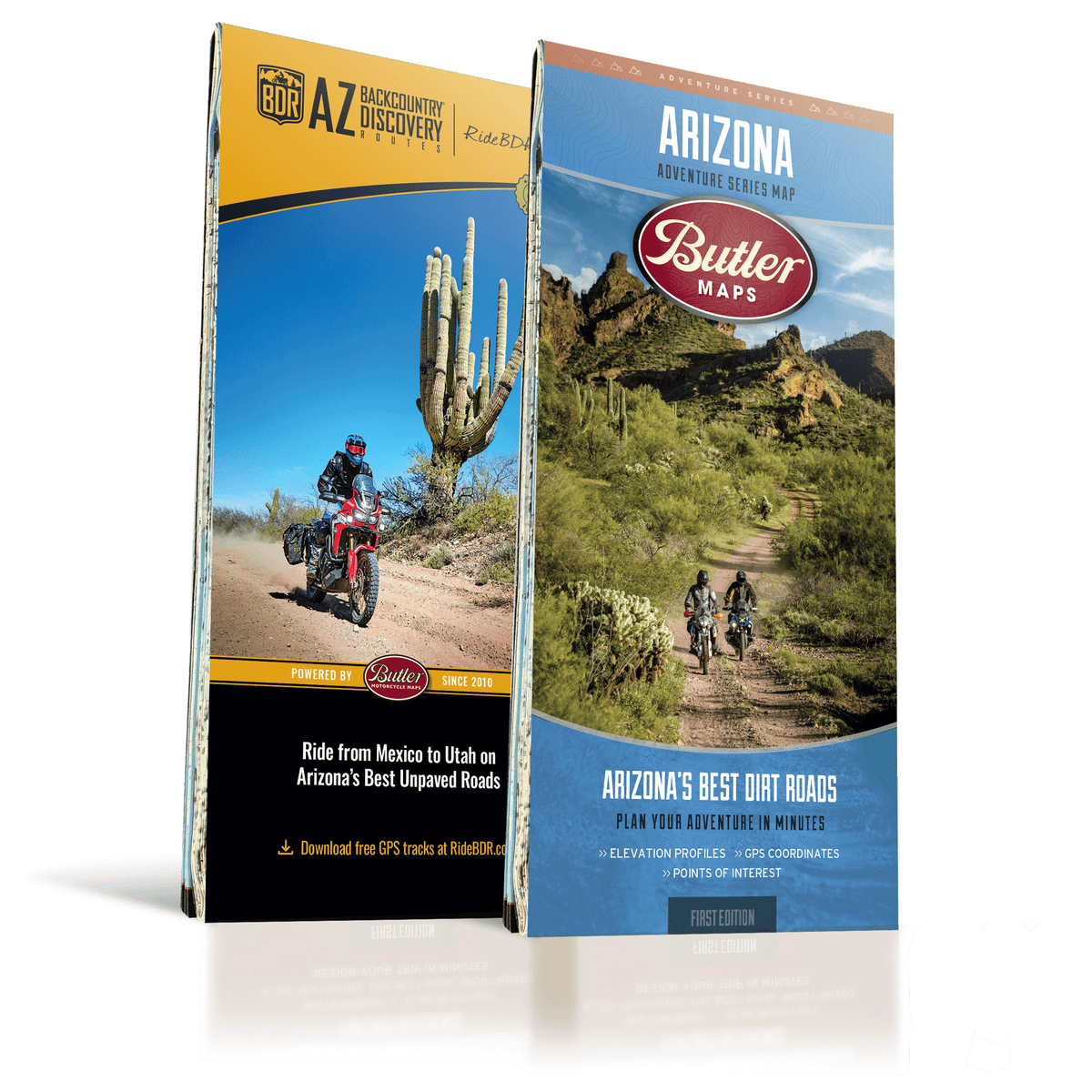 Arizona Adventure Map and AZBDR Backcountry Discovery Route Map Bundle ...