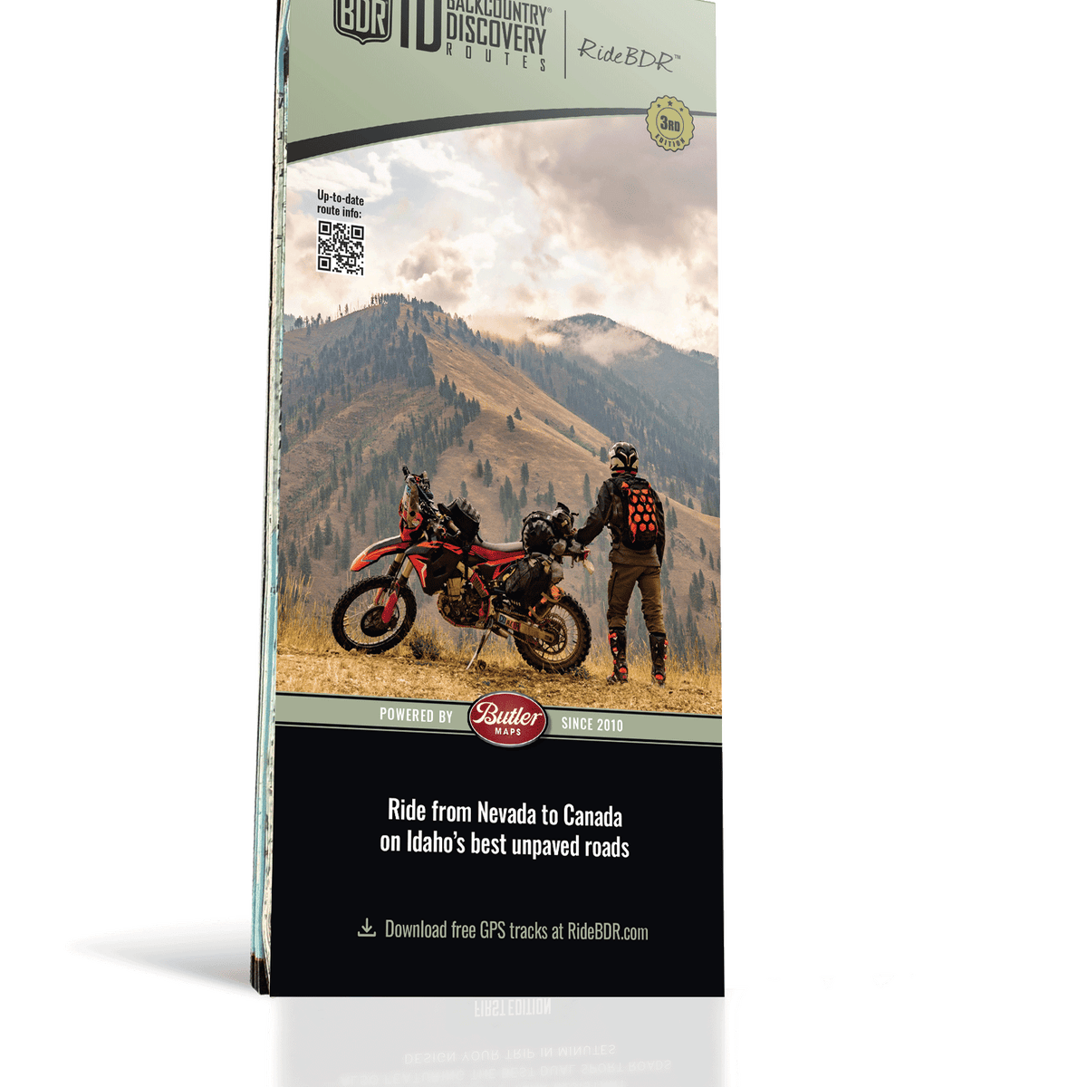 Idaho Backcountry Discovery Route (IDBDR) Map - Idaho BDR Series Map ...