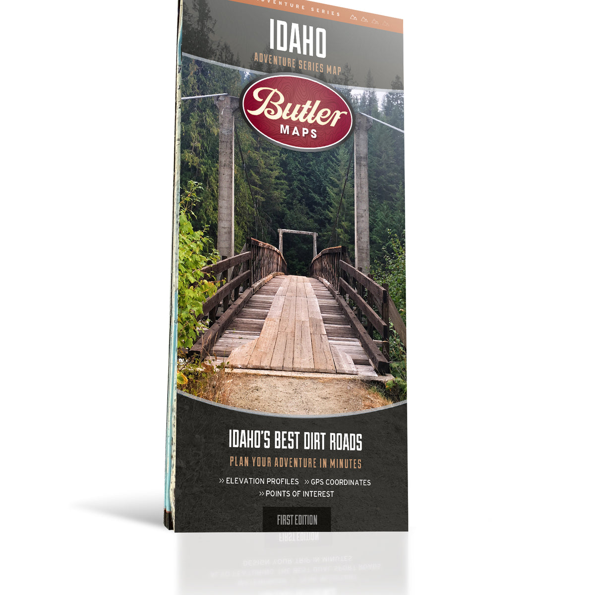 Best Dirt Roads in Idaho - Idaho Adventure Series Map – Butler Maps