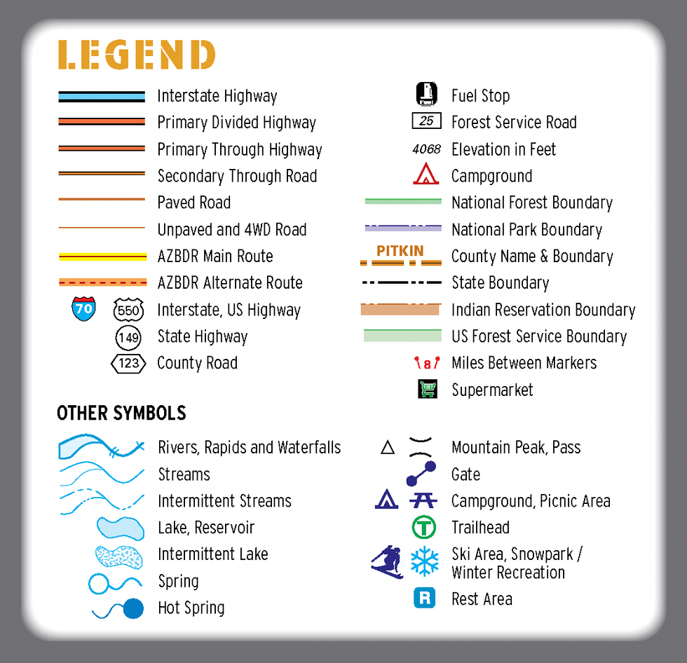 Southern California Backcountry Discovery Route Map (CABDR-South) - BD ...