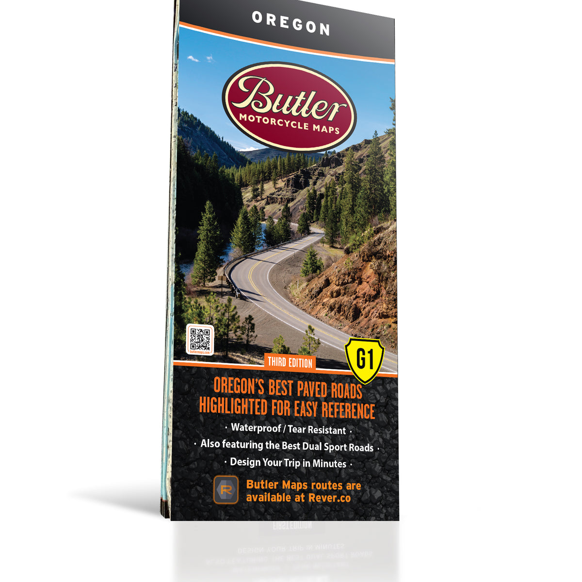 Best Paved Roads in Oregon - Oregon G1 Series Map – Butler Maps