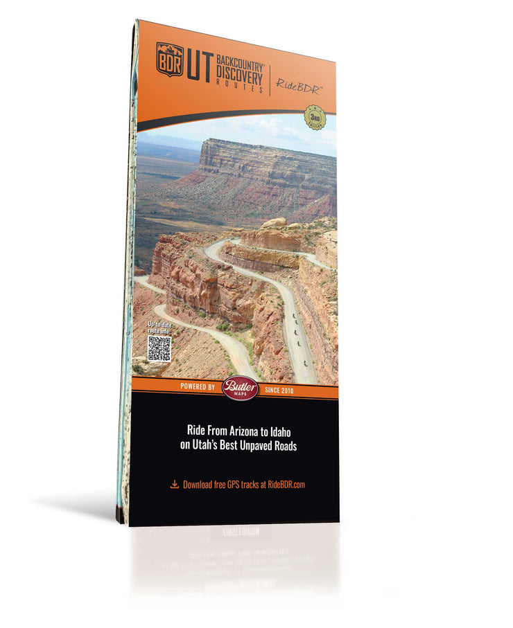 Utah Backcountry Discovery Route Map (UTBDR) - Utah BDR Series Map ...